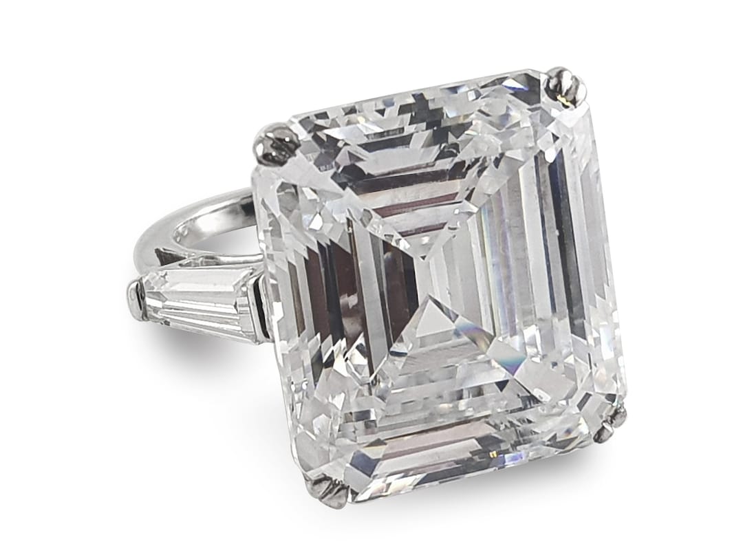Elizabeth Taylor Ring for Women 925 Sterling Silver 35ct Asscher ...