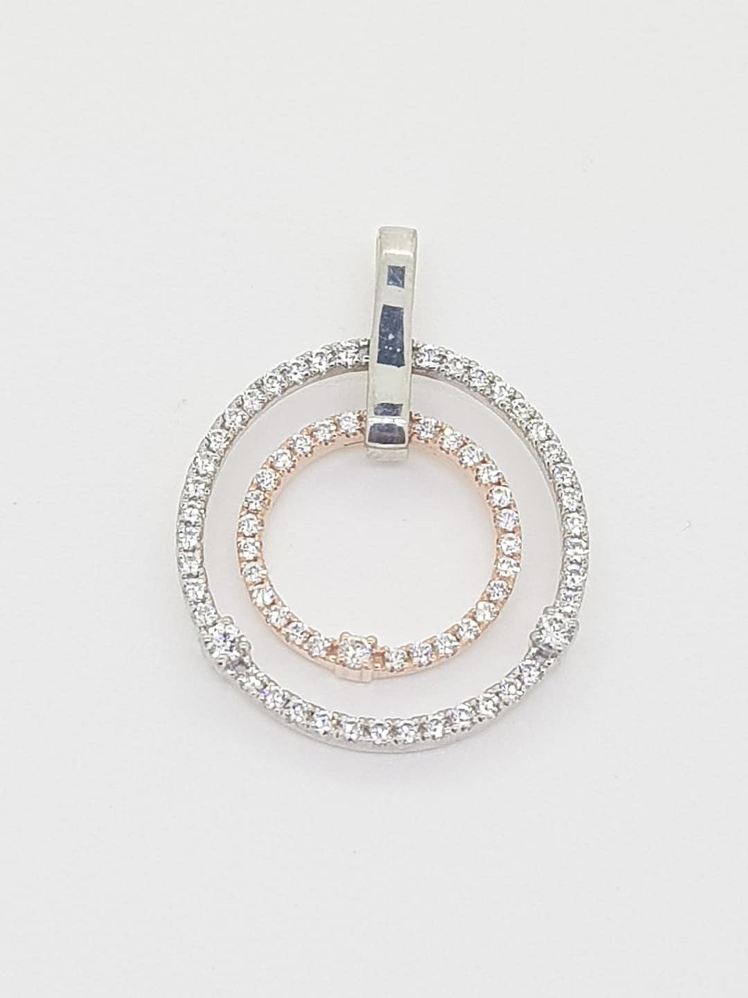 Dainty Pendant Chain Necklace, Diamond Circle Round Necklace, Circle ...