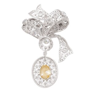 Alexandra Feodorovna's Imperial Bow Brooch Romanov Inspired | 925 ...