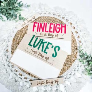 Personalized First and Last Day of School Sign, Reusable First Day of ...