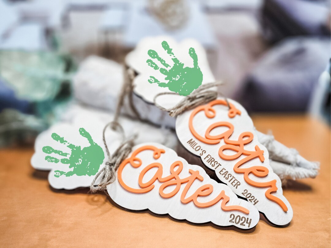 Easter Handprint Craft, Easter Keepsake, Handprint Gift, Personalized ...