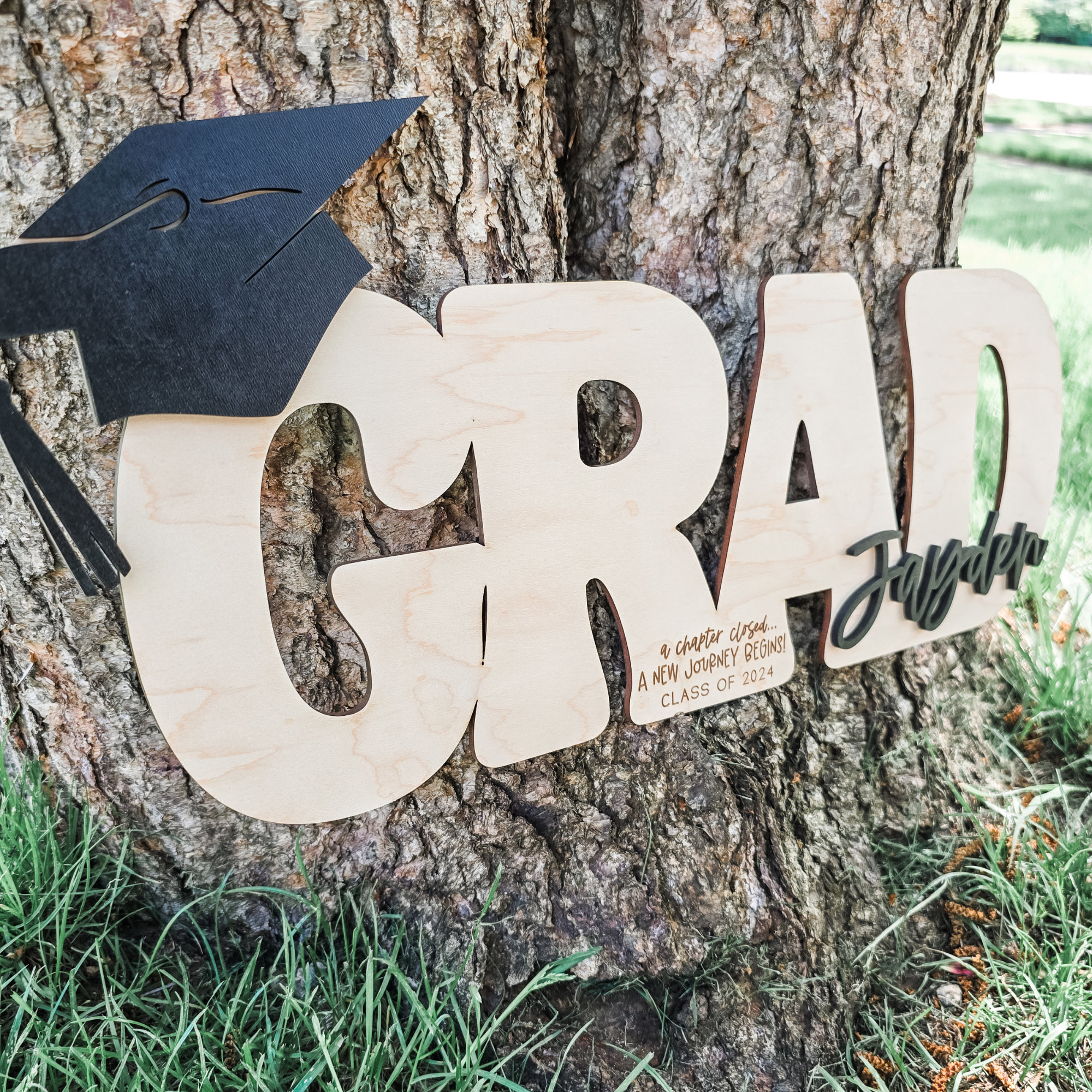 Personalized Grad Name Sign, 2024 Graduation Guestbook, Guestbook ...