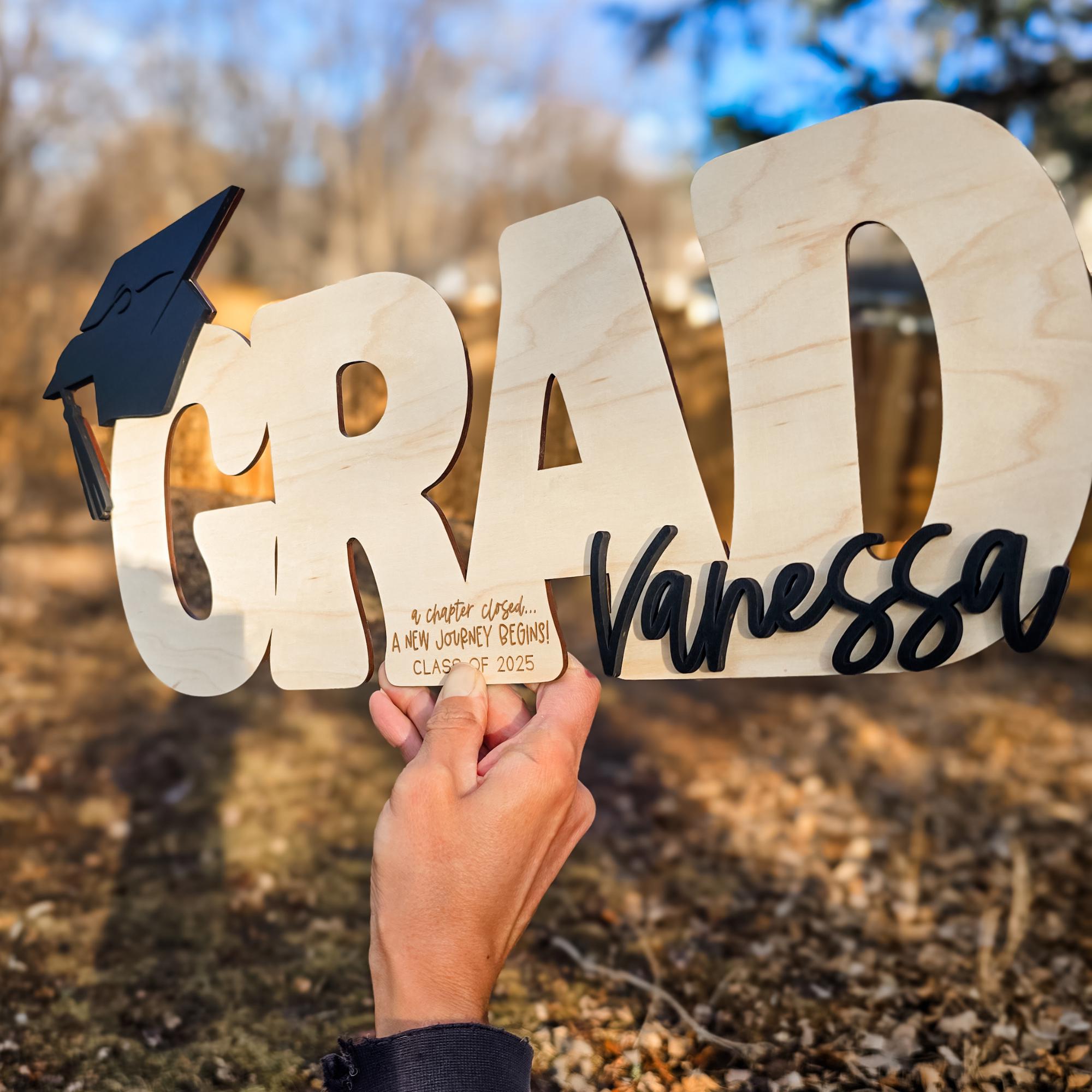 Personalized Grad Name Sign, 2026 Graduation Guestbook, Guestbook ...