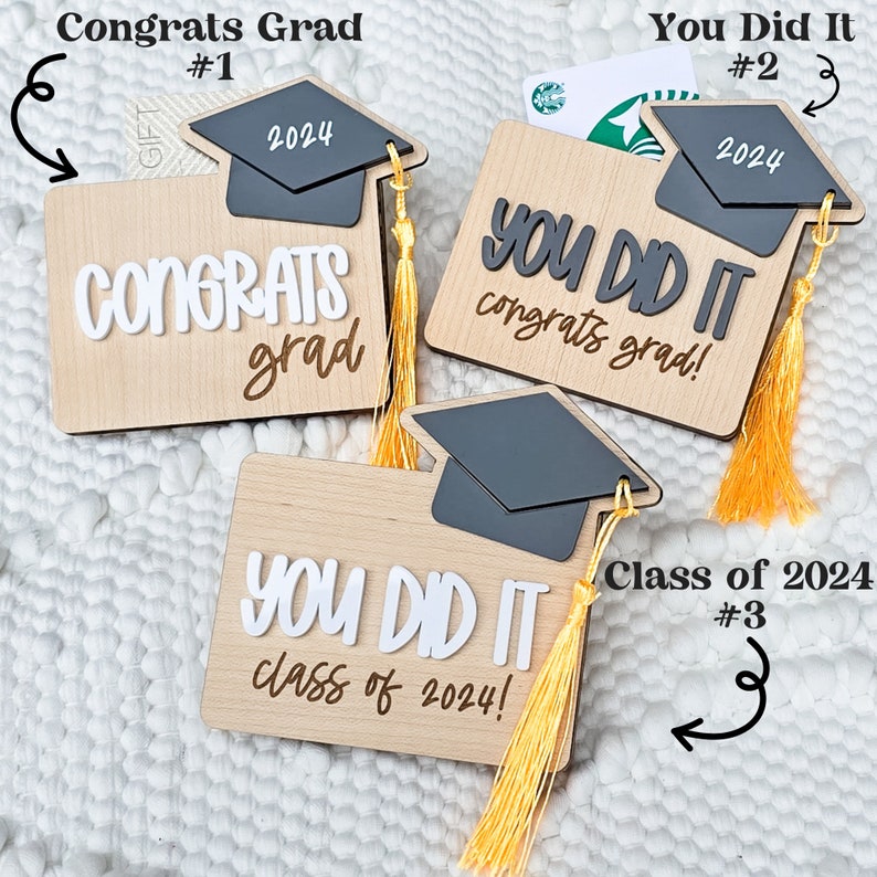 Graduation Money Holder, Money Card Holder, Graduation Gifts, Custom ...