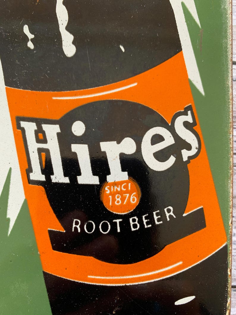 Vintage Hires Root Beer Porcelain Sign: Soda Shop Decor (12x4") - Etsy