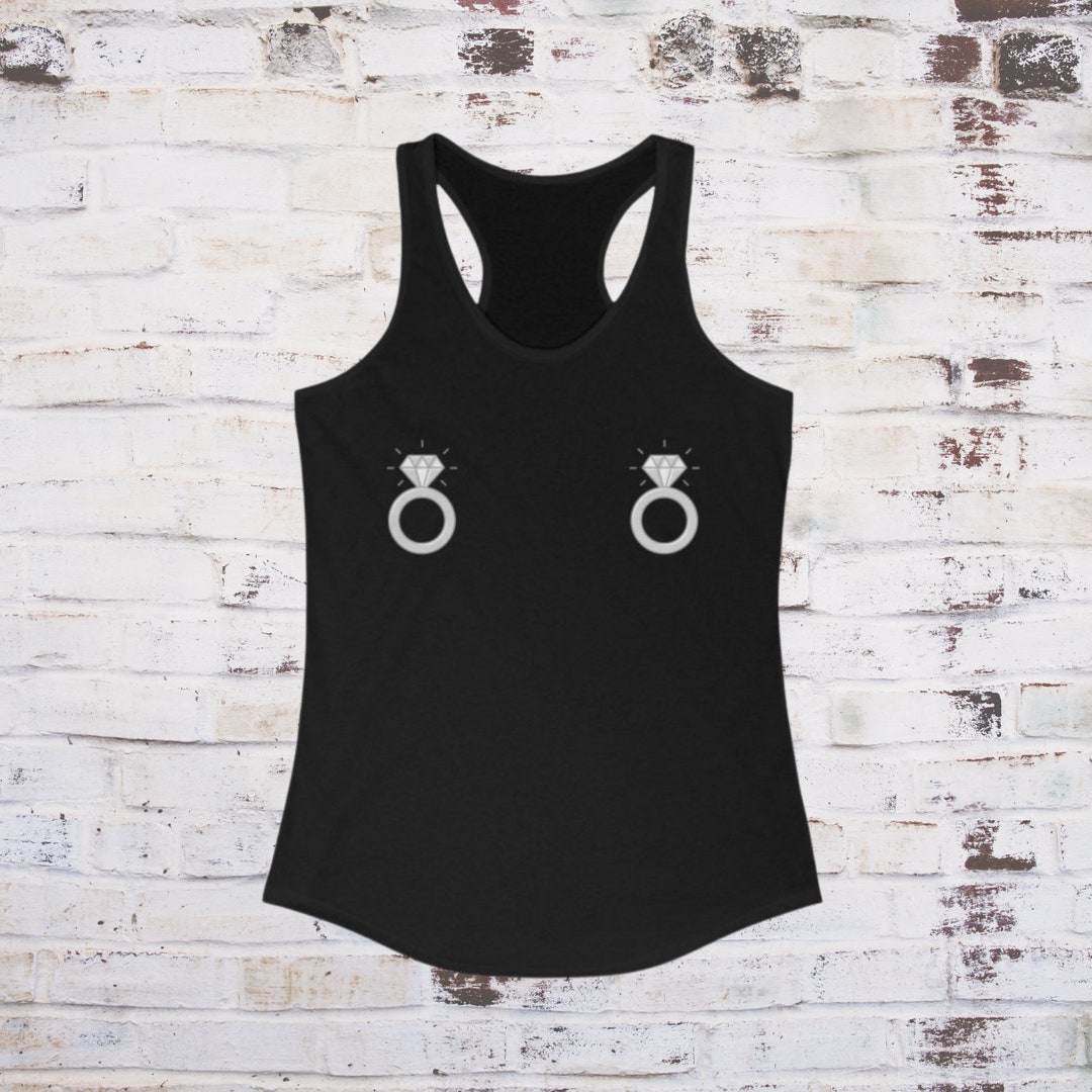 Bachelorette Put a Ring on Tit Tank Top, Silver - Etsy