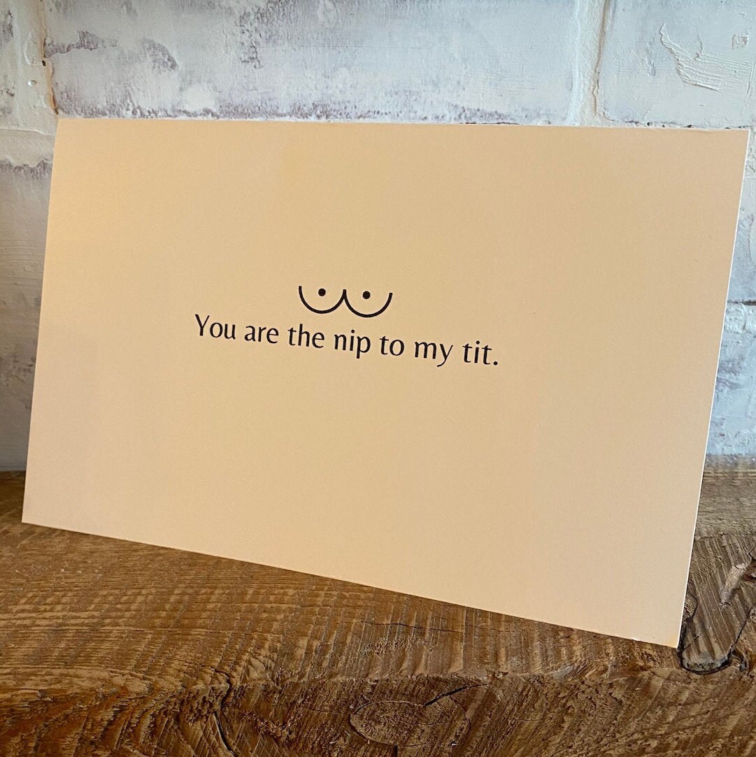 Funny & Dirty Card for Bestie or Partner - Etsy