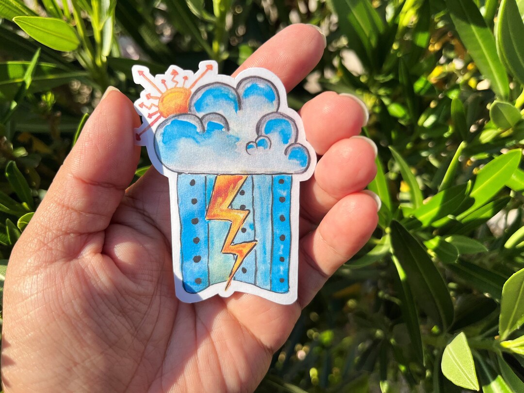 The "monsoon" Waterproof Vinyl Sticker / Indigenous Art / Native Art ...