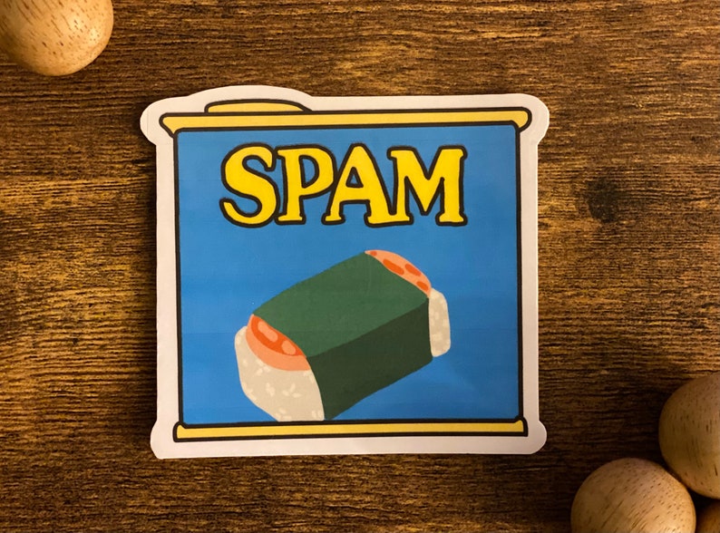 Spam Musubi Waterproof Vinyl Sticker/ Water Bottle Sticker / Hydroflask ...
