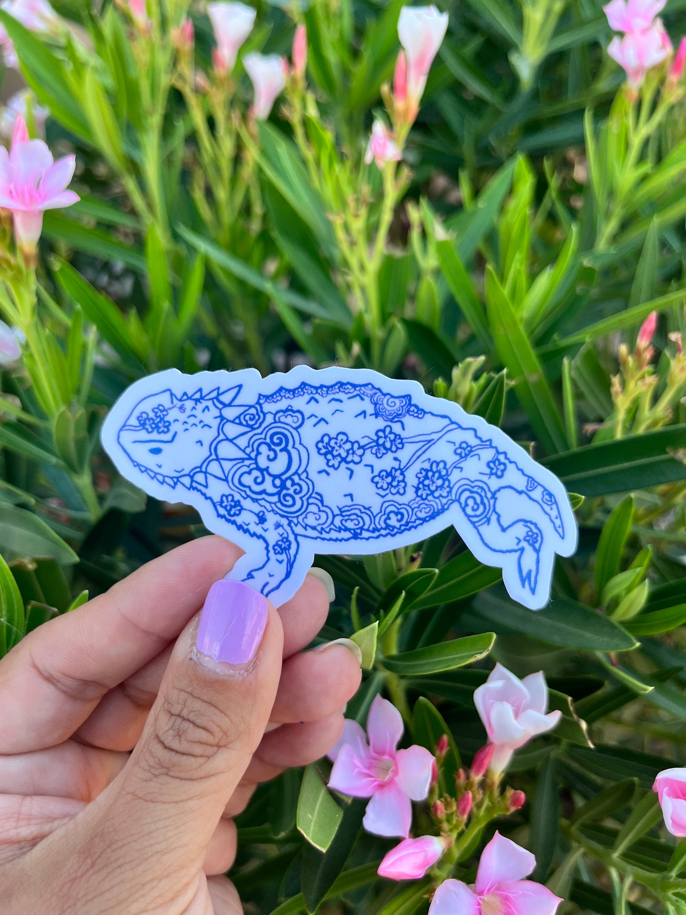 Porcelain Cheii horned Toad Waterproof Vinyl Sticker - Etsy