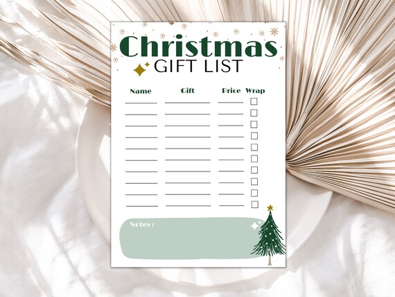Mi Plantilla De Lista De Navidad