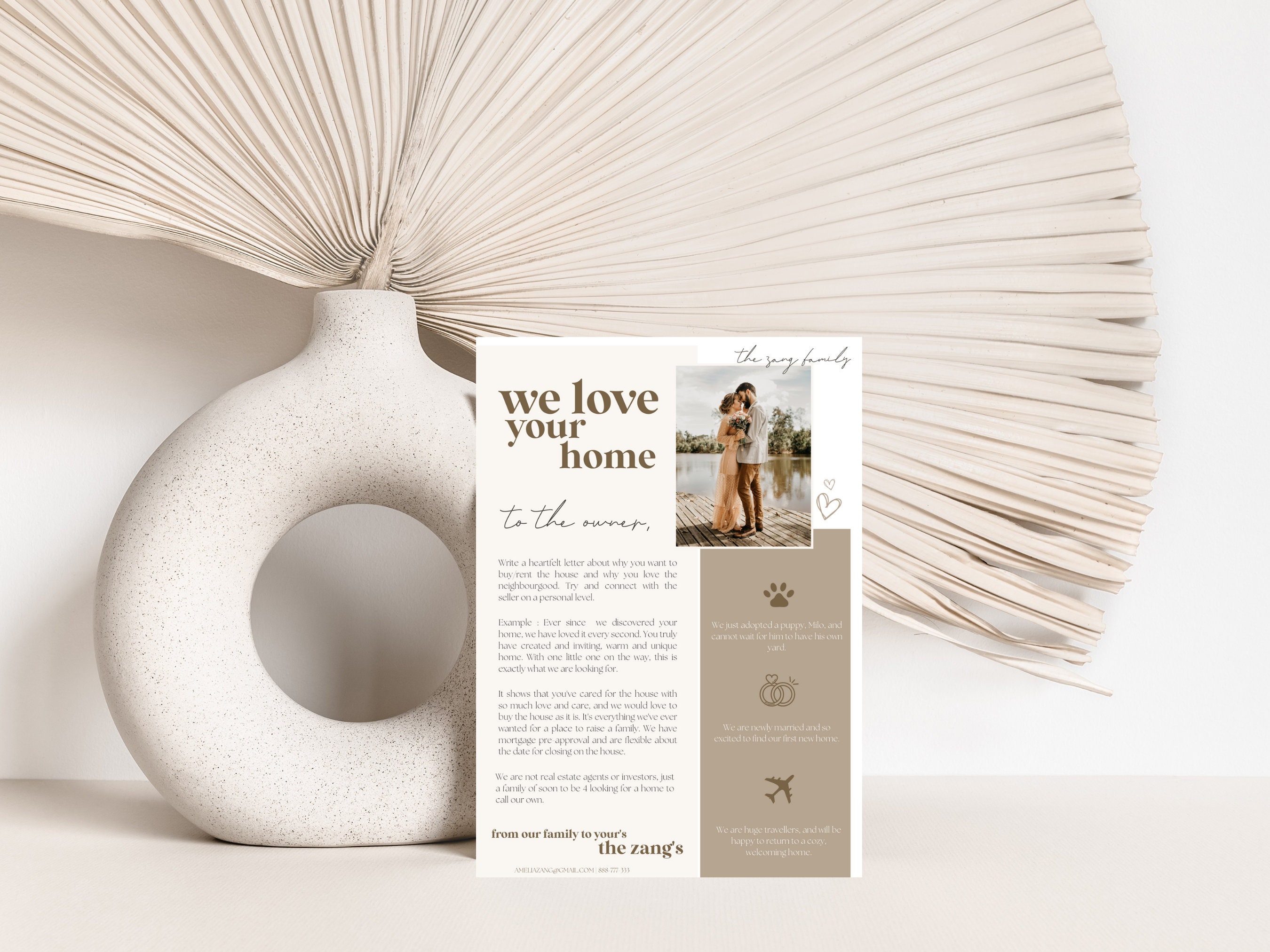 Home Buyer Letter Template, We Love Your Home, Letter to Seller, Letter ...