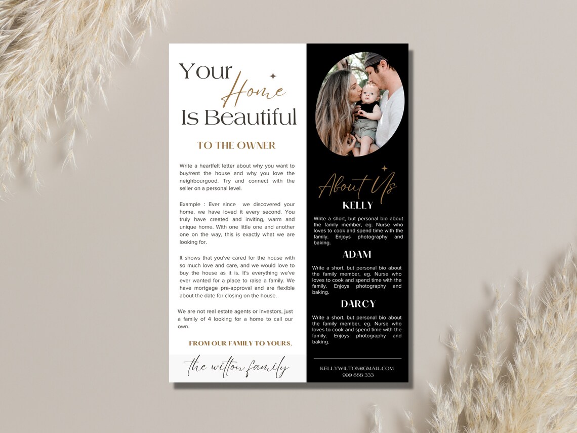 Home Offer Letter Template: Editable Real Estate Letter (digital ...