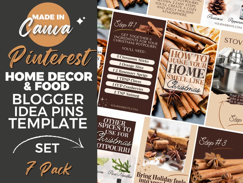 Idea Pin Templates, Idea Pin Template, Pinterest Templates, Pinterest ...