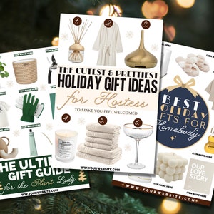 Christmas Pinterest Templates, Gift Guide Template, Pinterest Pins ...