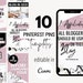 10 Pinterest Templates, Pinterest Pins, Template Canva, Bold Pinterest ...
