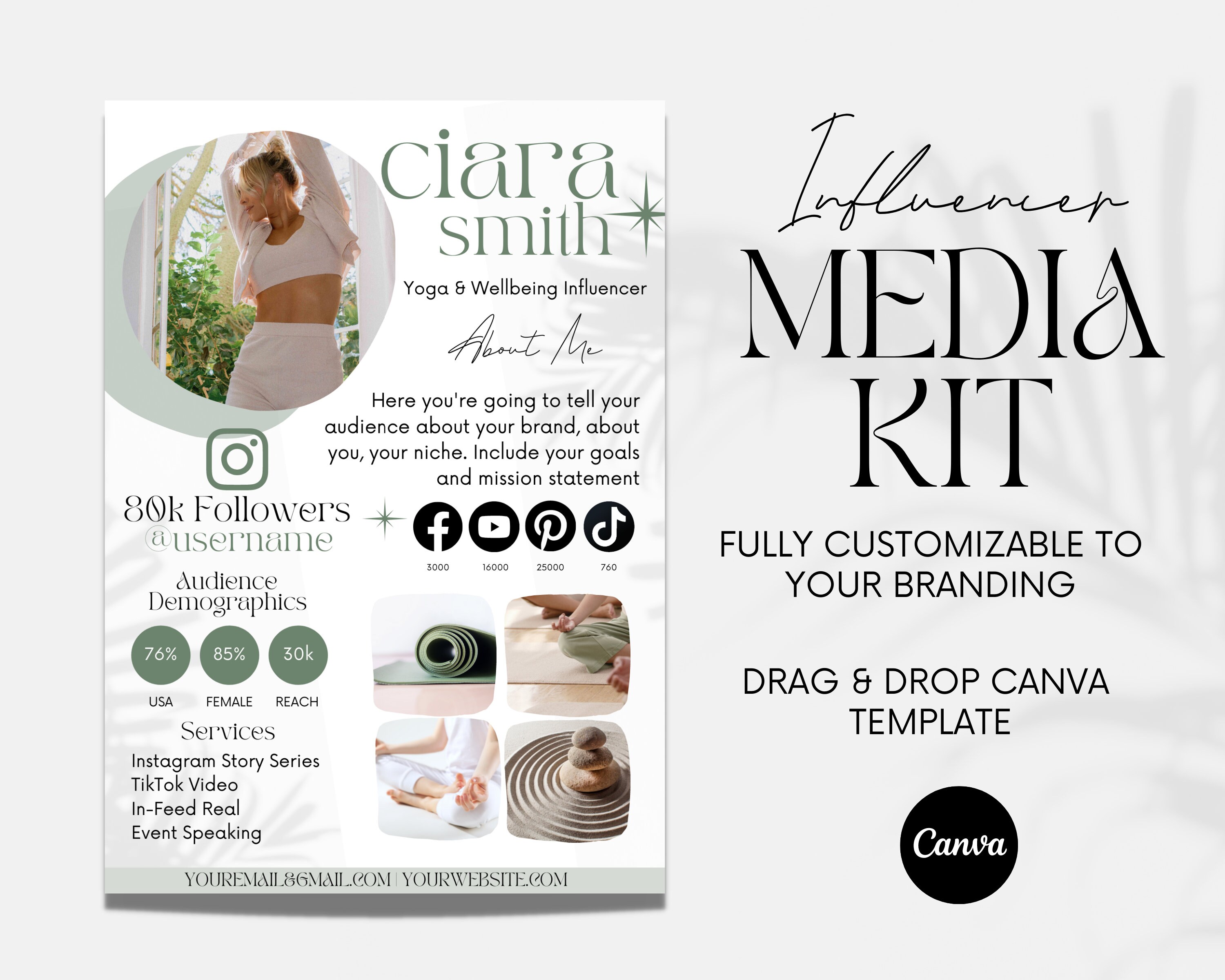 Influencer Media Kit, Tiktok Media Kit, Instagram Media Kit, Blogger ...