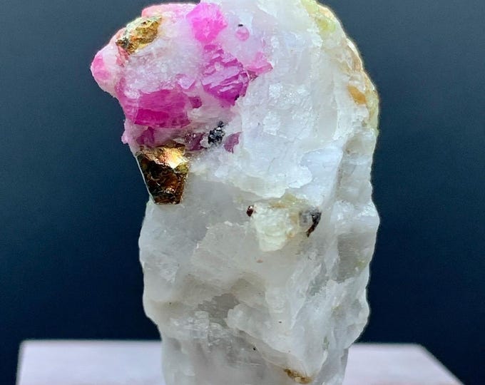 Natural Red Ruby Crystal on Matrix , From Jegdalek Afghanistan / Ruby ...