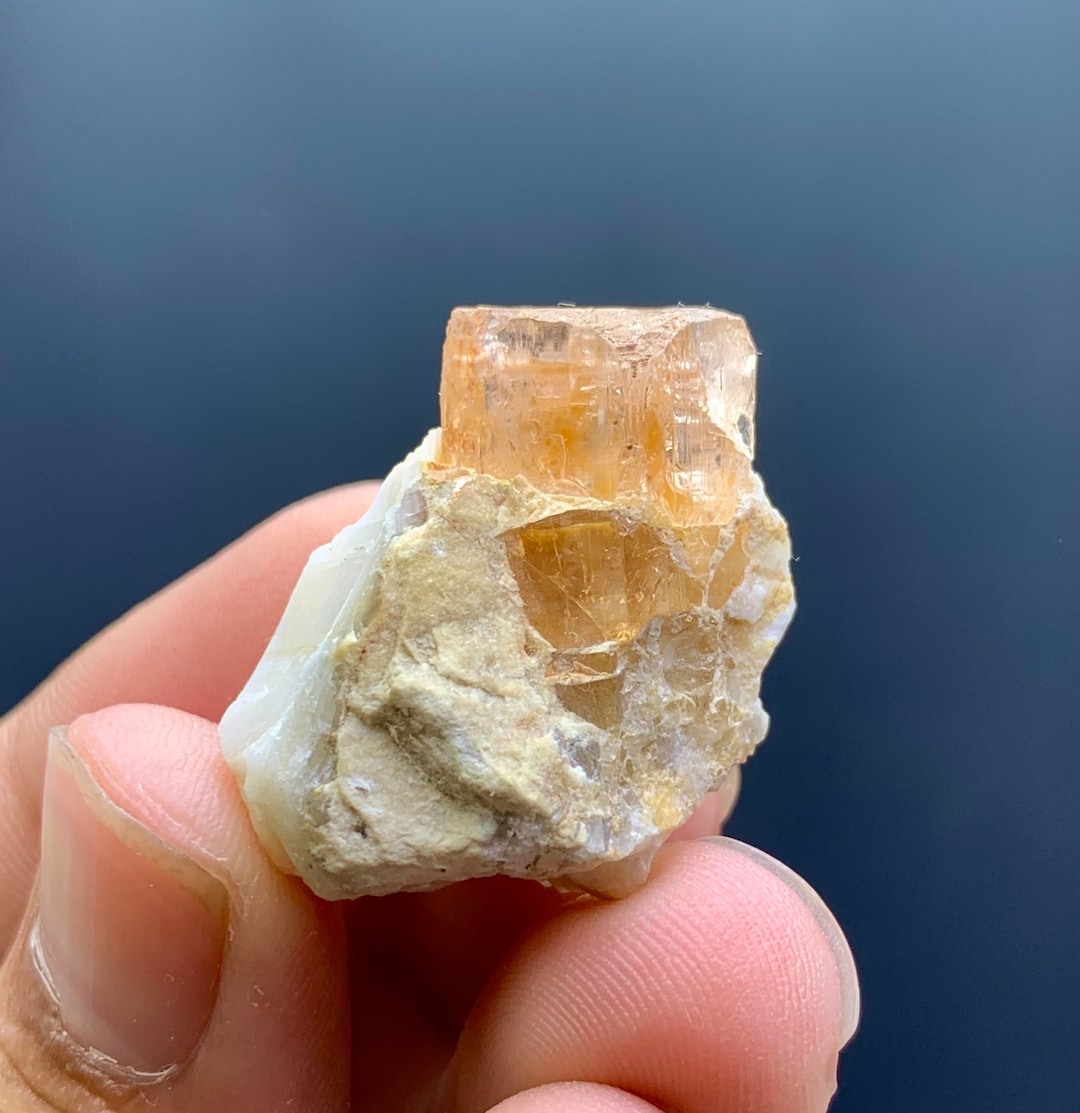 Natural Imperial Topaz Crystal on Matrix From Katlang Mardan Mine ...
