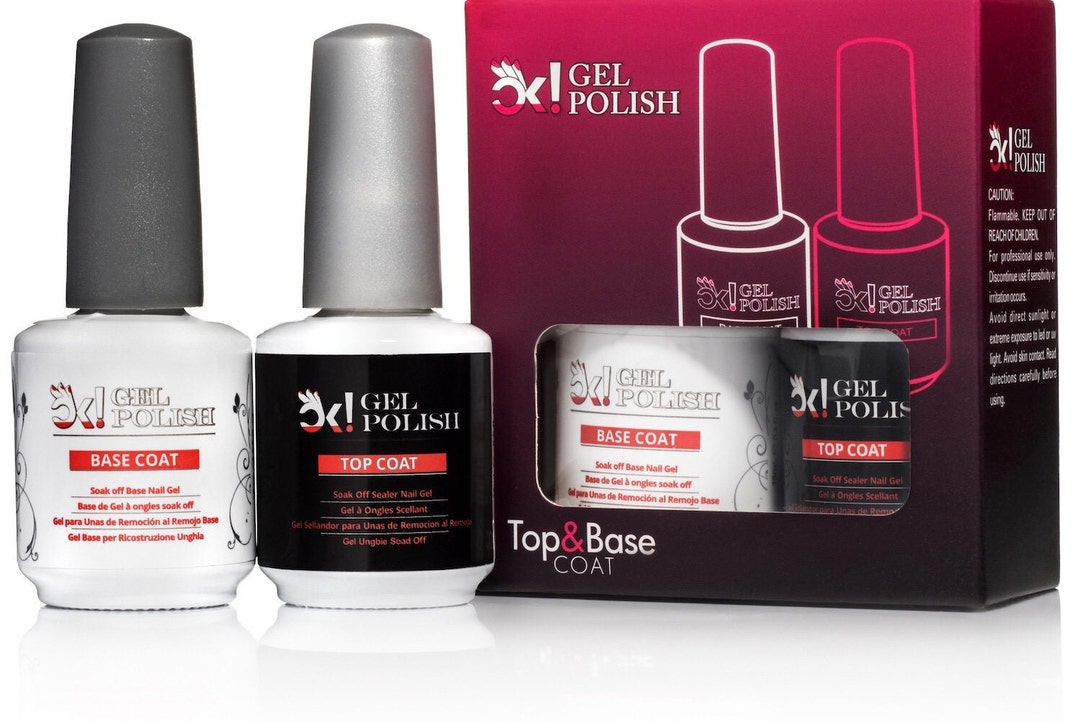 Professional OK GEL POLISH Top and Base Coat Gel Nail Polish Long ...