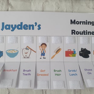 Visual Routine Chart Morning/afternoon/evening SEN/ASD - Etsy UK