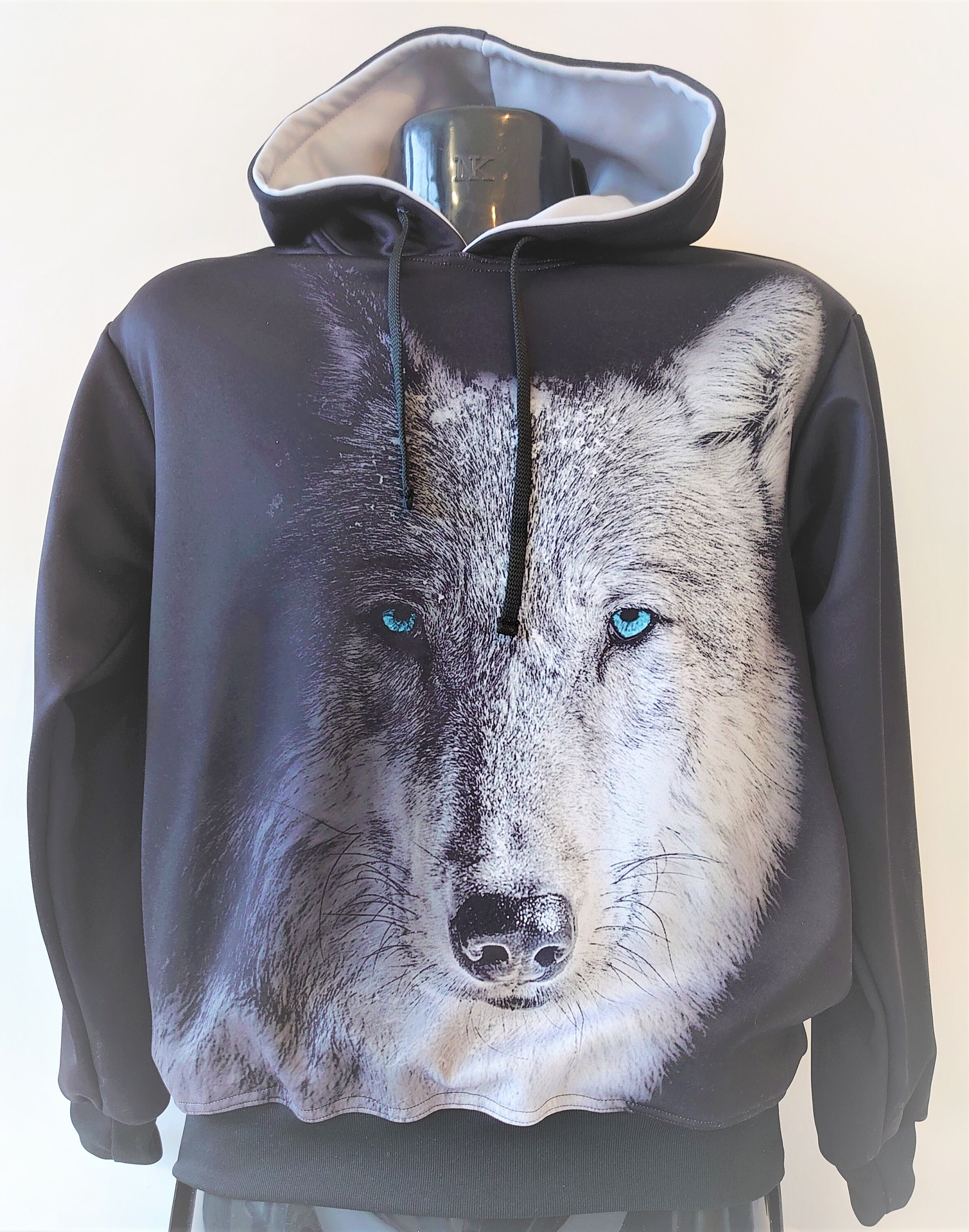 Lobo sudadera con capucha Pureoil - Etsy España