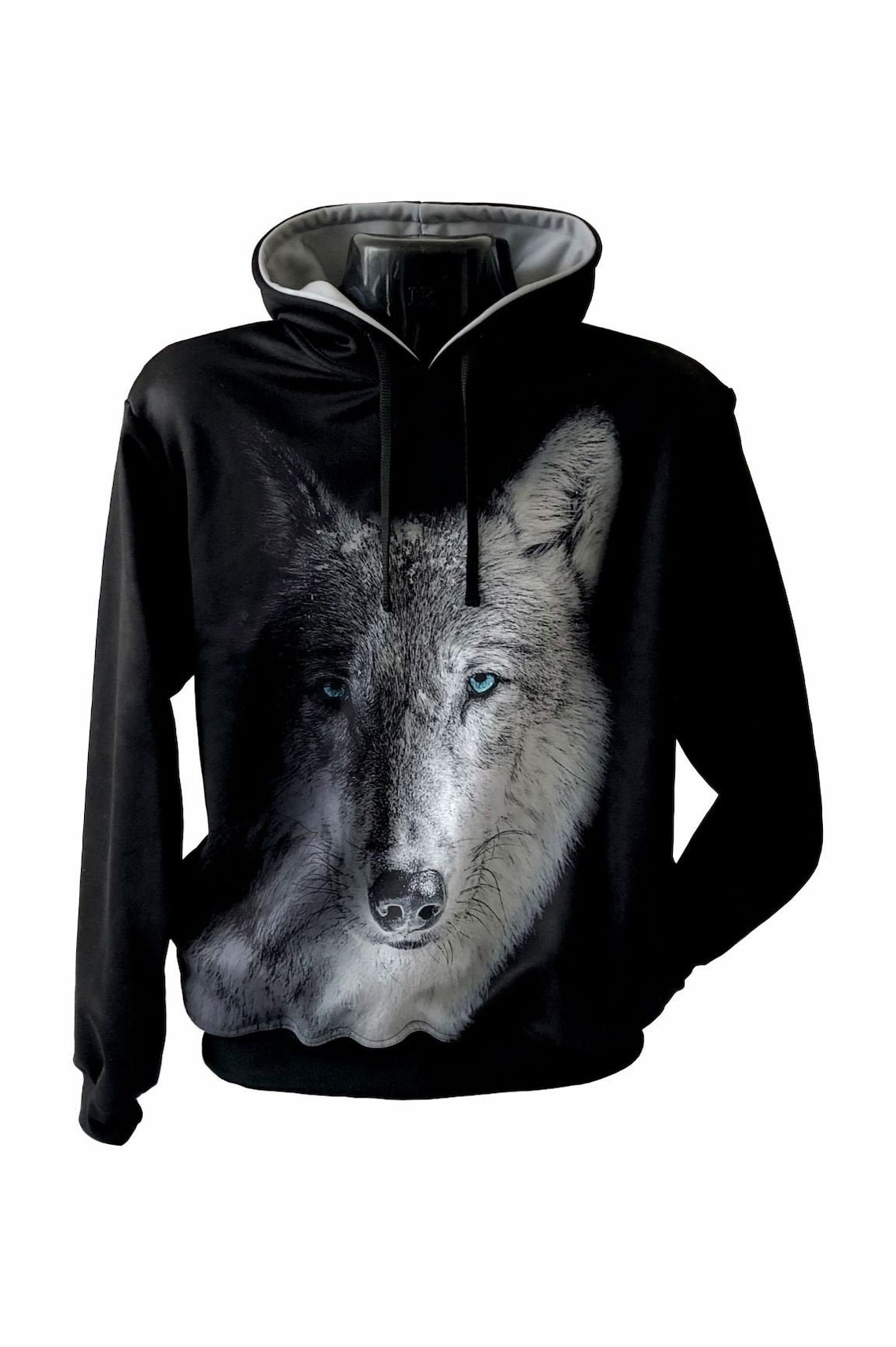 Lobo sudadera con capucha Pureoil - Etsy España