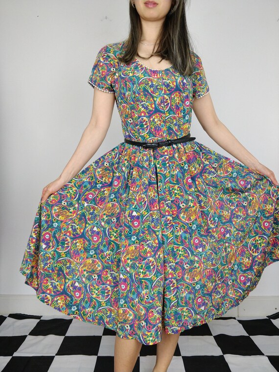80s floral dress Cacharel - Gem