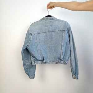 The Checker Flower Embroidery Denim Jacket | Vintage 80s Floral Checker ...