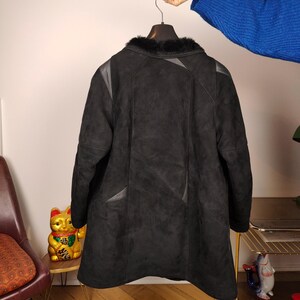 Vintage Shearling Coat S Black Lambskin Sheepskin Leather Sherpa Jacket Women - Etsy