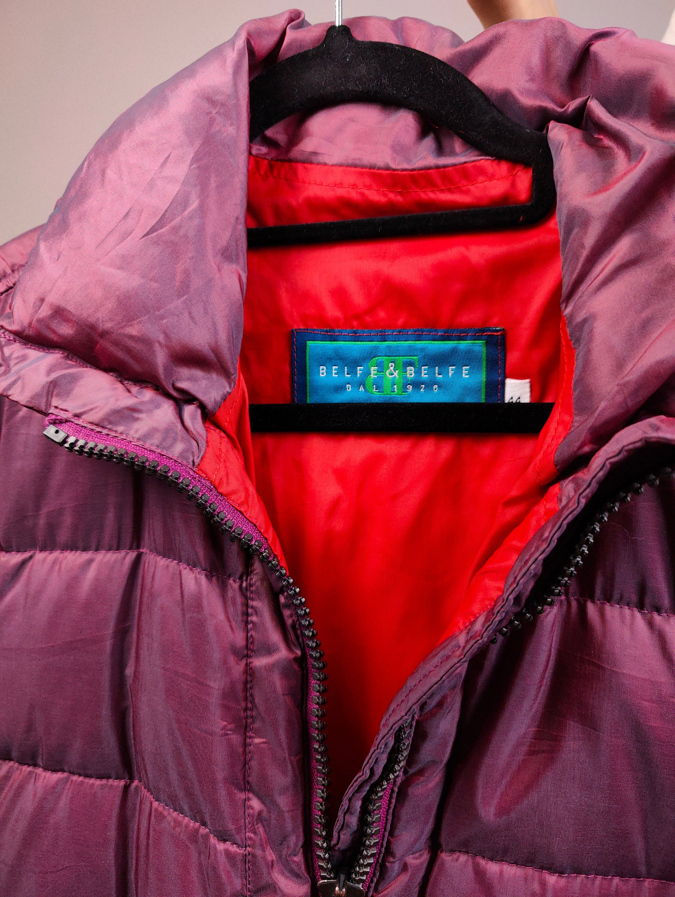 Vintage Belfe Goose Down Purple Puffer Jacket Coat Winter Sport M - Etsy