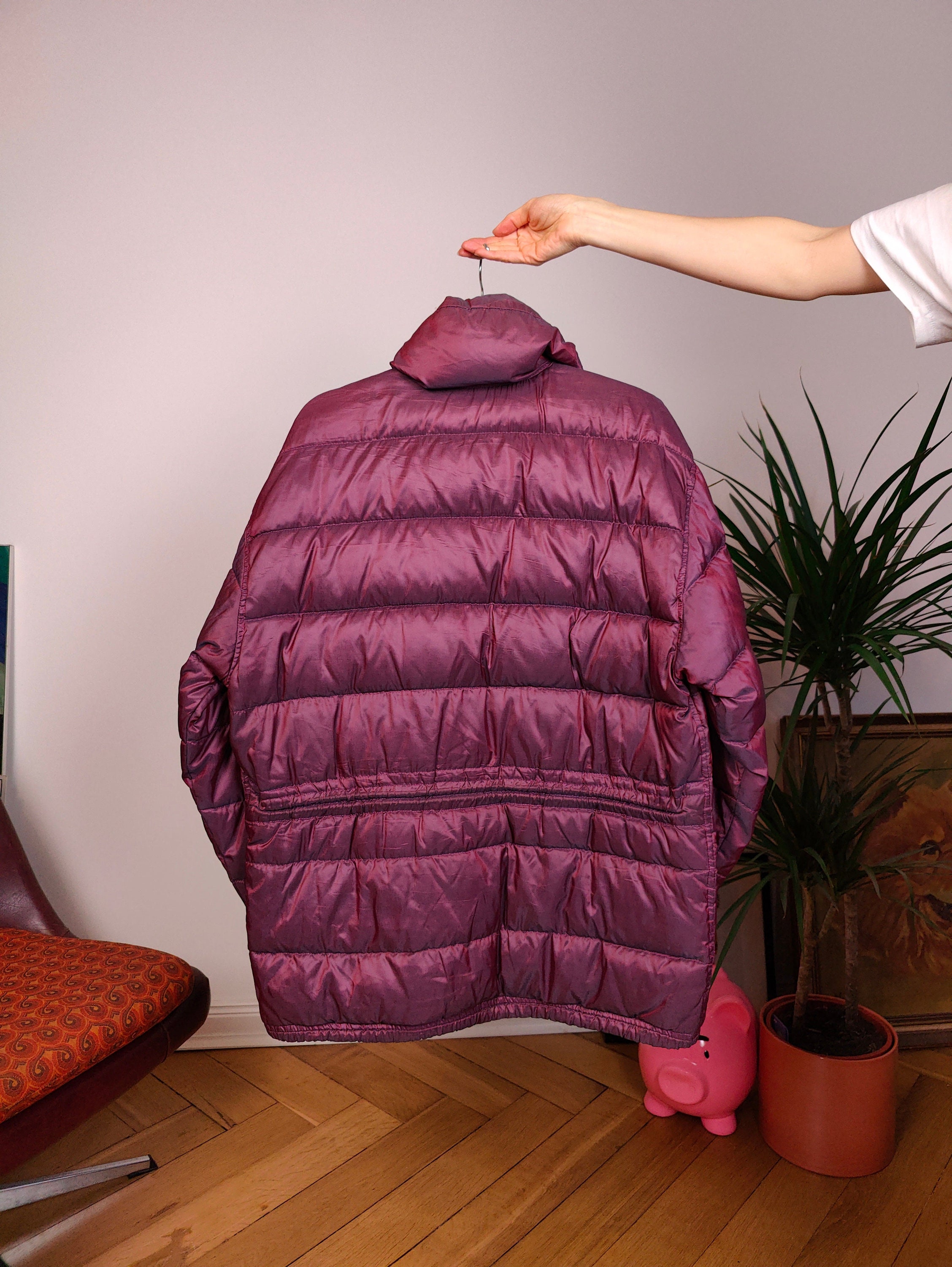 Vintage Belfe Goose Down Purple Puffer Jacket Coat Winter Sport M - Etsy