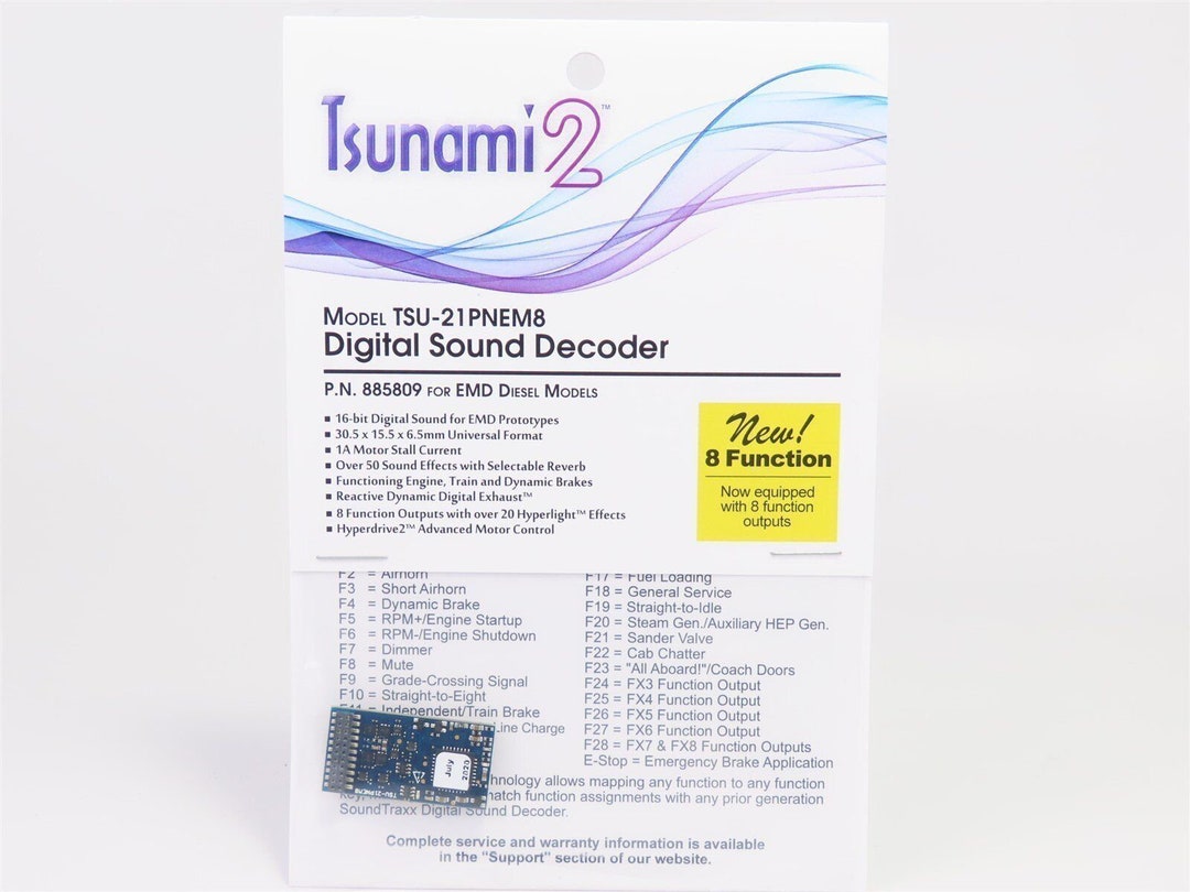 Soundtraxx 885809 TSU-21PNEM8 21-pin Tsunami 2 Sound Decoder - Etsy