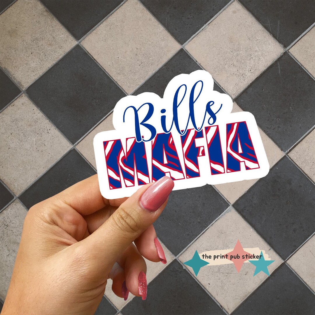 Buffalo Mafia Script Vinyl Sticker | Holographic | Sports | Vintage ...