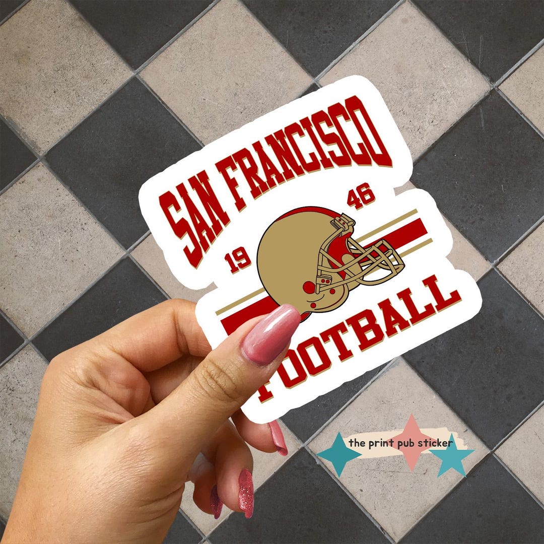 San Francisco Retro Helmet Sticker | Vinyl Sticker | Holographic ...