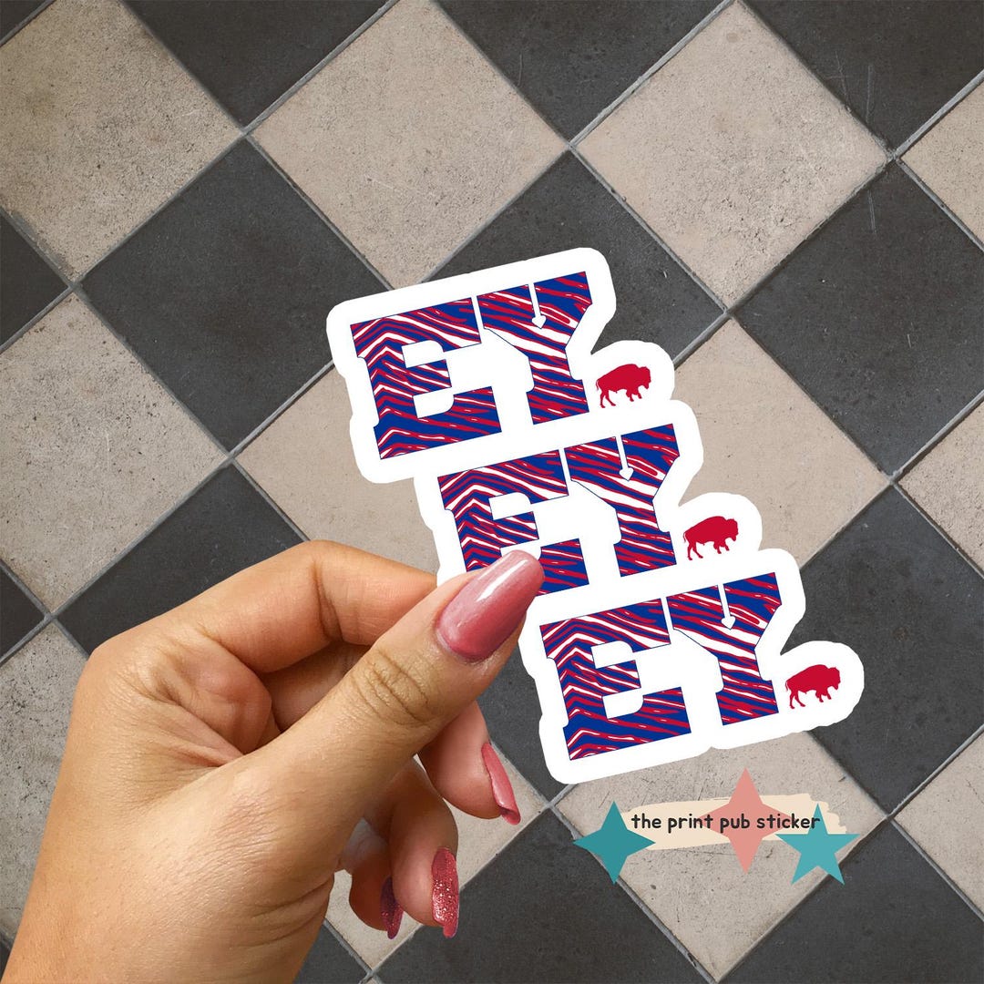 Ey Ey Ey Buffalo Font Vinyl Sticker | Holographic | Vintage Style ...