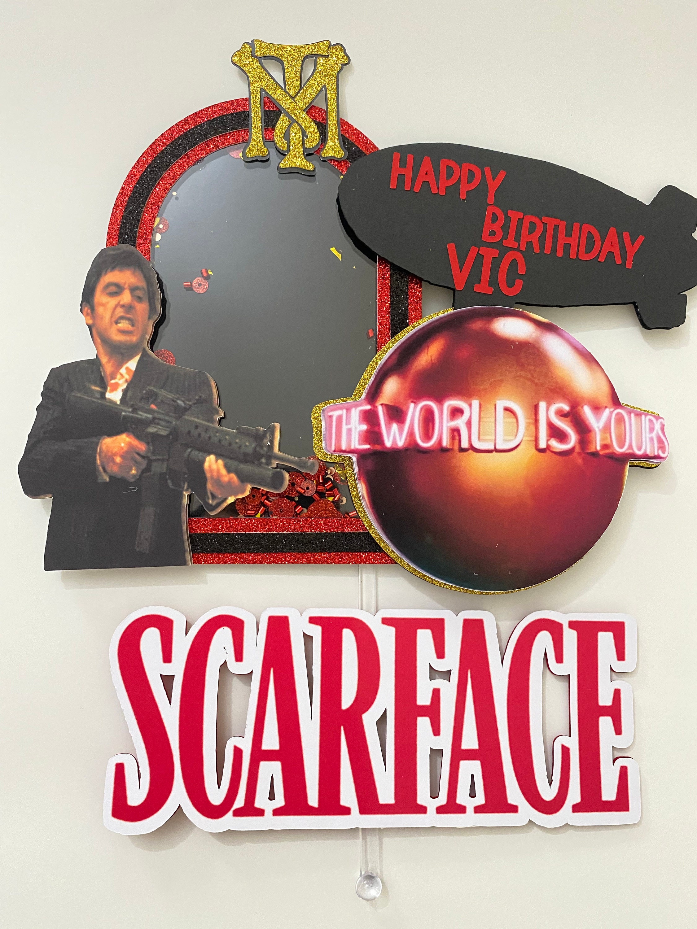 Scarface | Tony Montana Cake Topper Shaker - Etsy