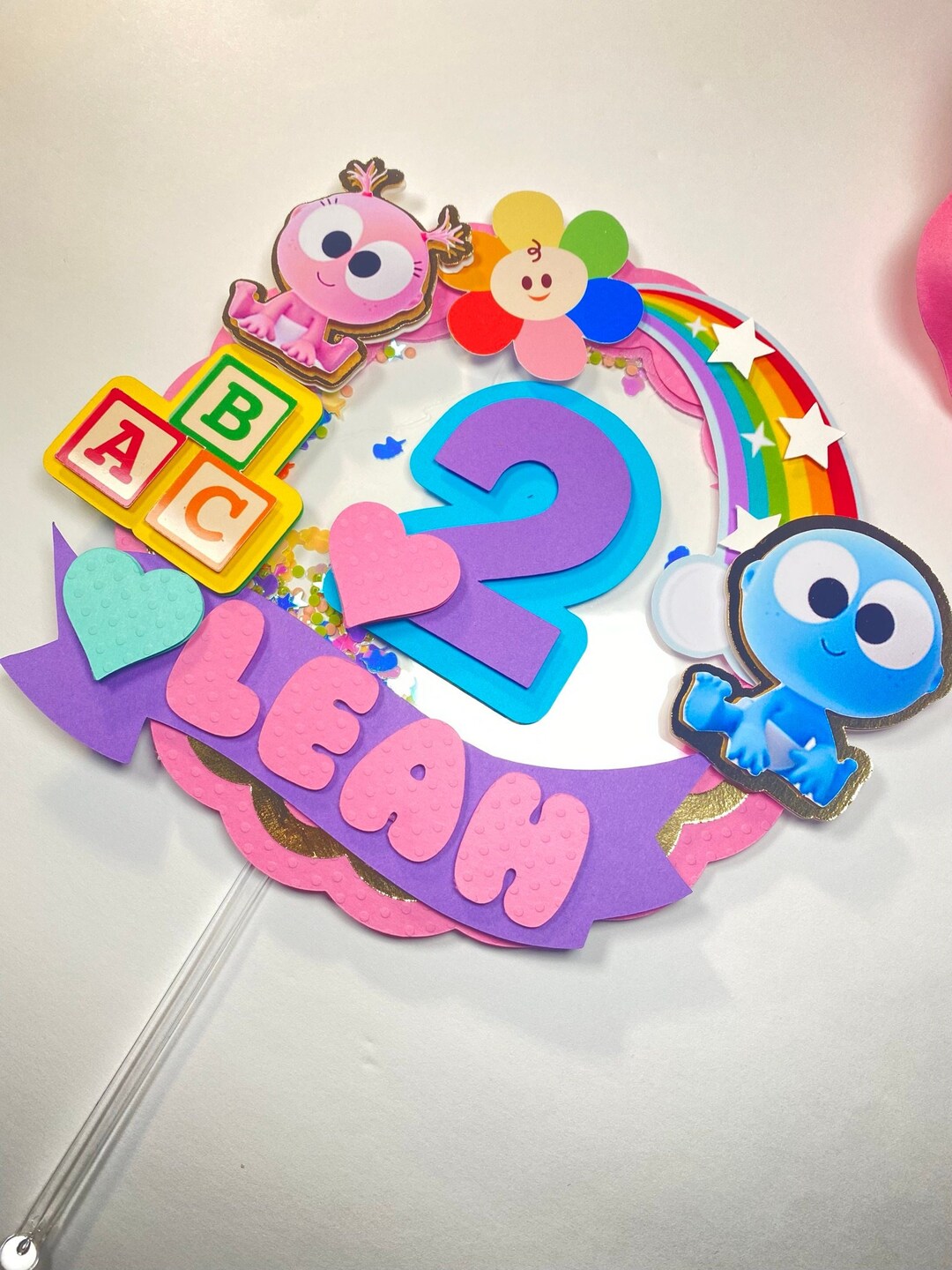 Baby First Cake Topper Shaker - Etsy