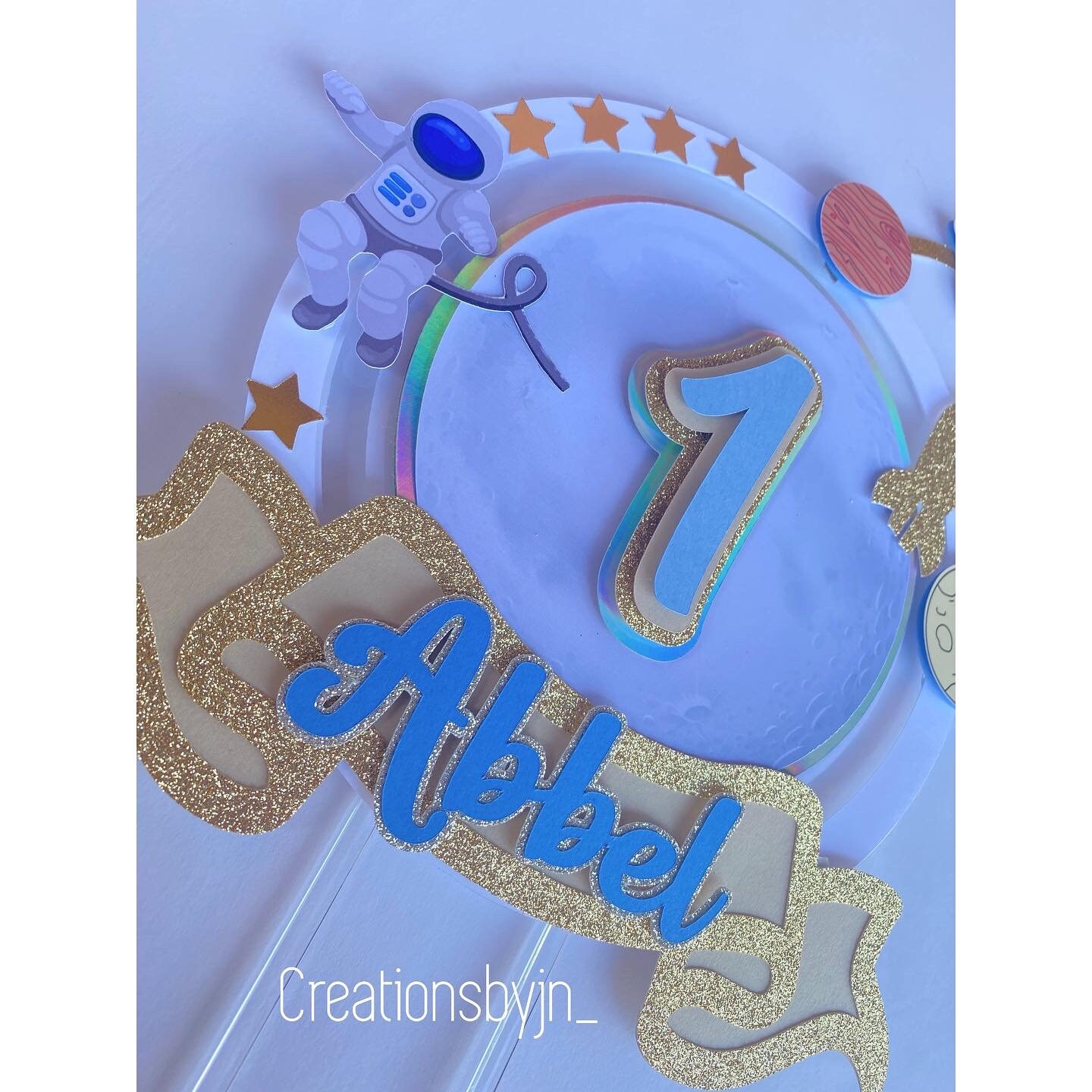 Astronaut Cake Topper-space Cake Topper - Etsy