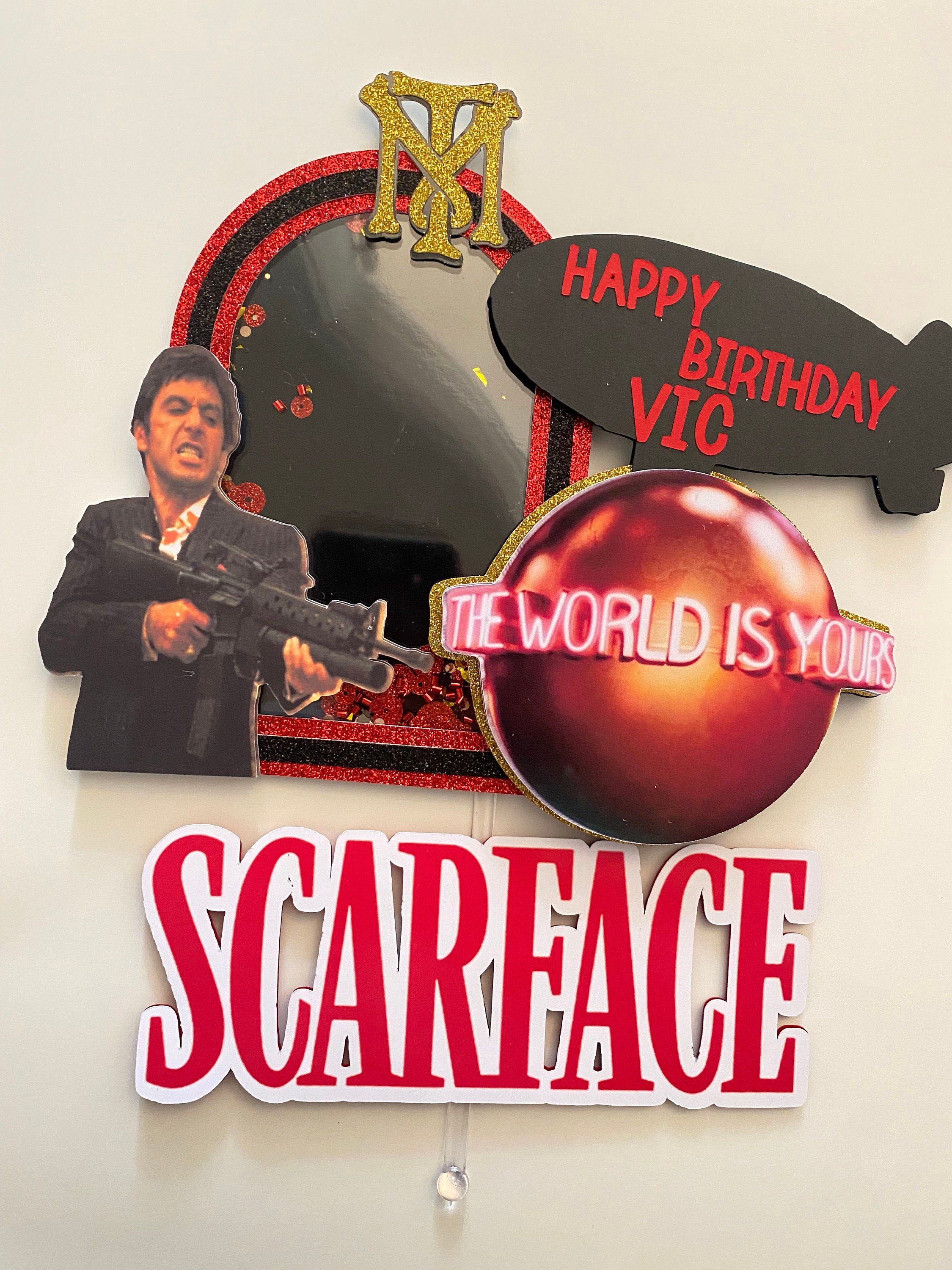 Buy Scarface Tony Montana Cake Topper Shaker Online in India - Etsy
