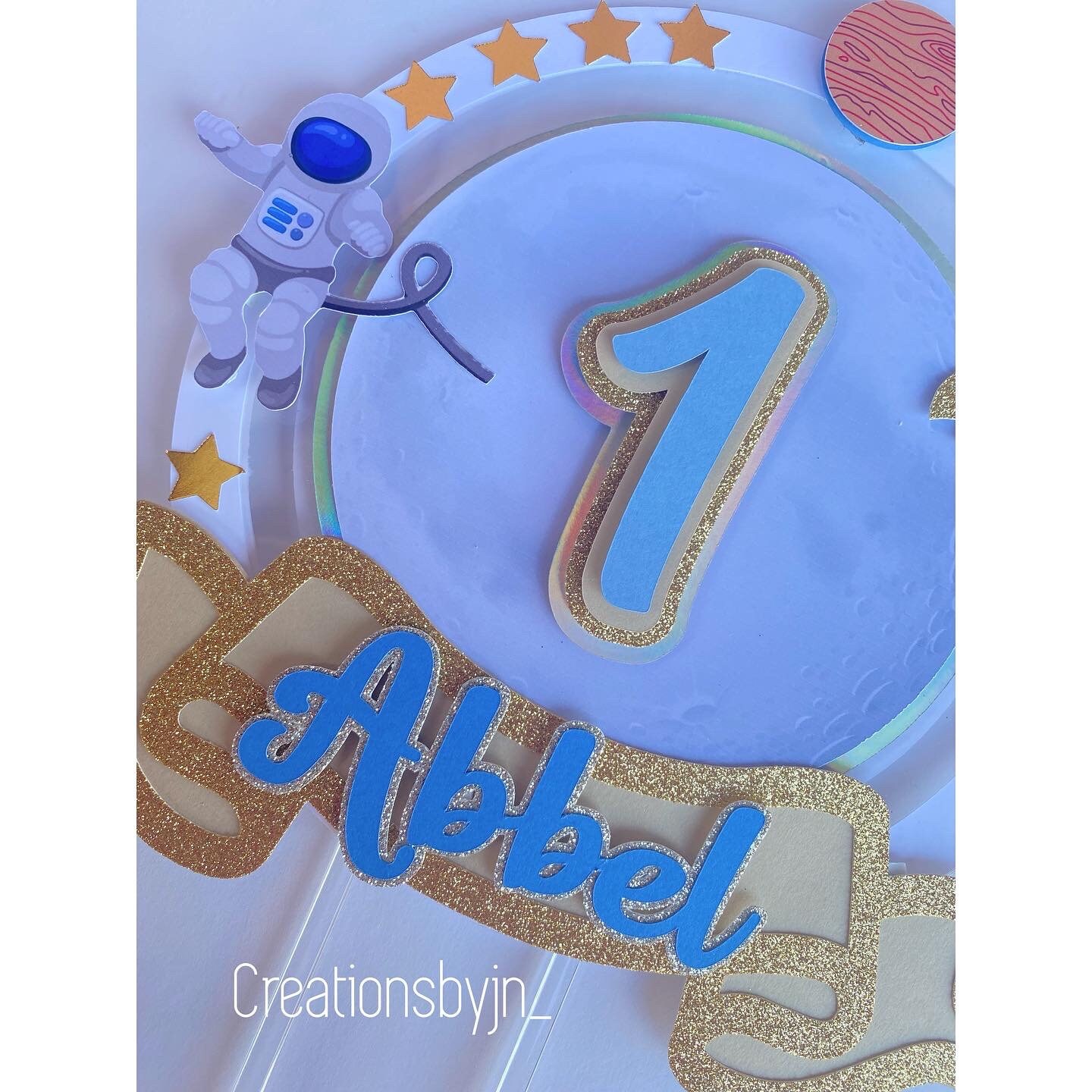 Astronaut Cake Topper-space Cake Topper - Etsy