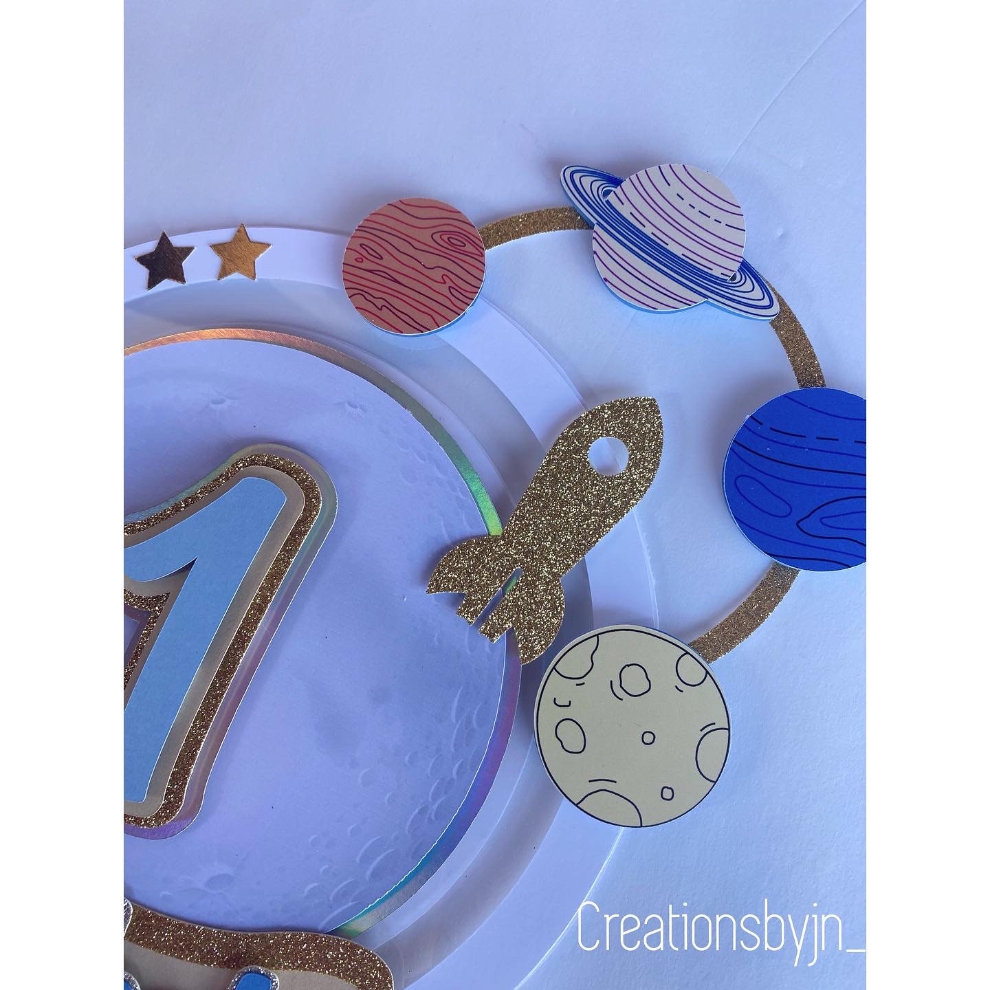 Astronaut Cake Topper-space Cake Topper - Etsy