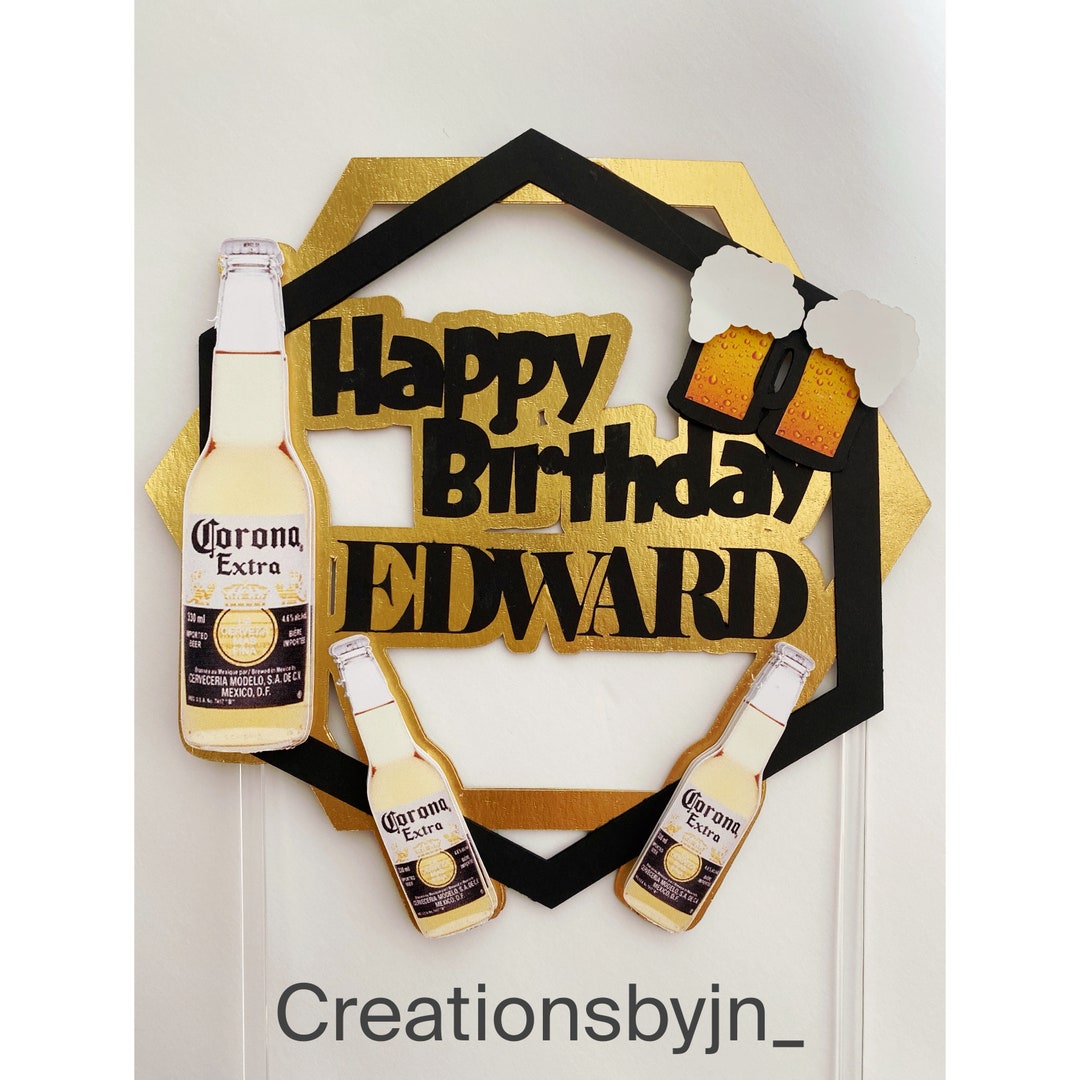 Corona Extra Cake Topper Beer Cake Topper - Etsy