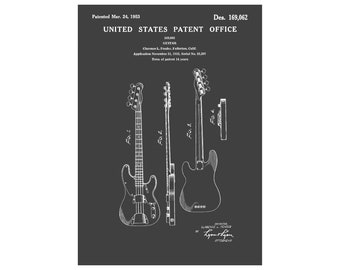 Fender Guitar Poster | Etsy