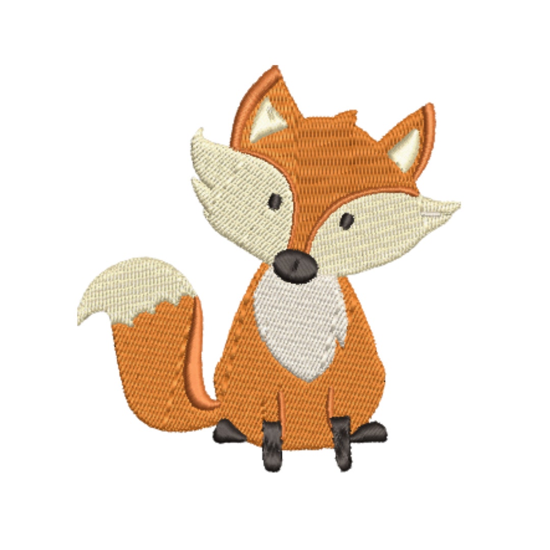 Fox Embroidery Design Cute Fox Digital Download Embroidery Design in ...