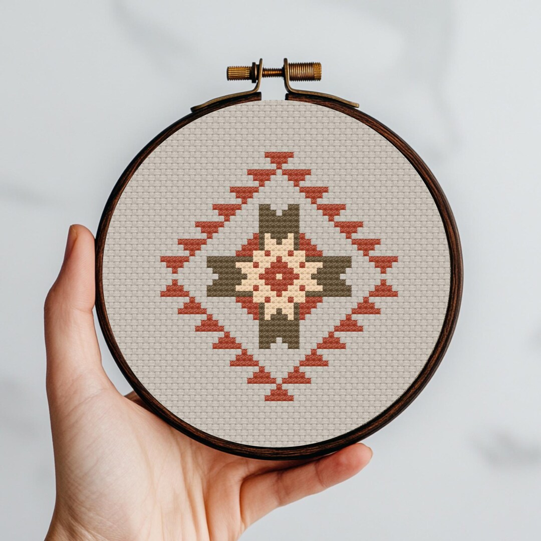 Aztec Cross Stitch Pattern, Geometric Cross Stitch Pattern, Southwest ...