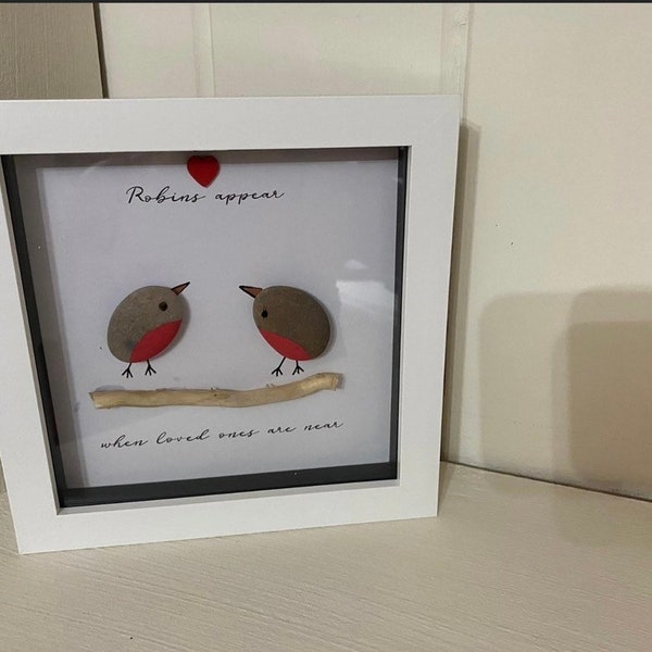 Robin Pebble Art - Etsy UK
