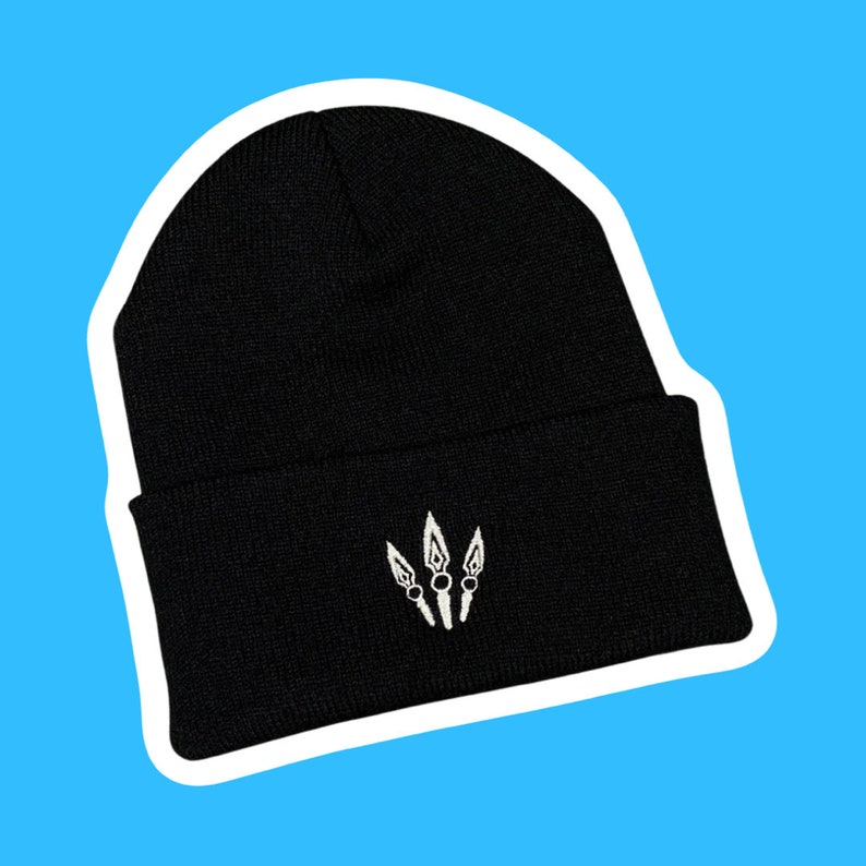 Jett Knives Valorant Gaming Merch Embroidered Hats and Beanies in Black ...