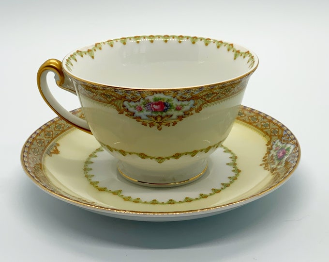 MEITO China Annette Set of 6 Footed Cup & Saucer Set Made in Japan - Etsy
