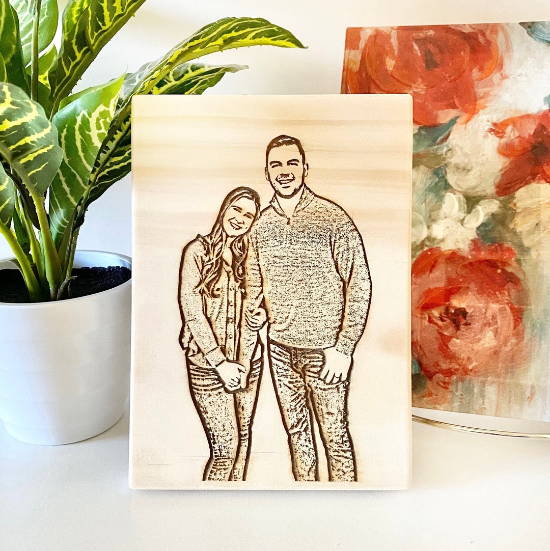 Laser Engraved Photo, Engraved Wood Photo, Engraved Photo, Custom ...